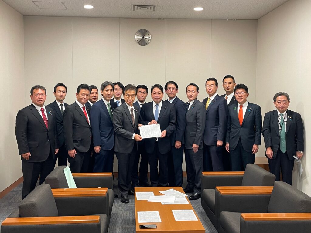 保守団結の会 決議文 申し入れ | 城内 実（きうちみのる） オフィシャルサイト